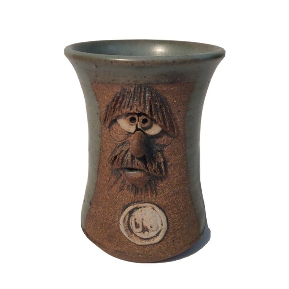 Unbranded | Dining | Ugly Face Funny Face Stoneware Pottery Mug Coffee ...